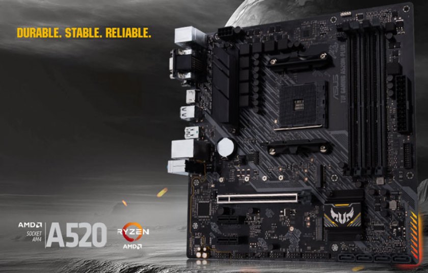 Základní deska Asus Sc AM4 TUF GAMING A520M-PLUS WIFI, AMD A520, 4xDDR4 ...